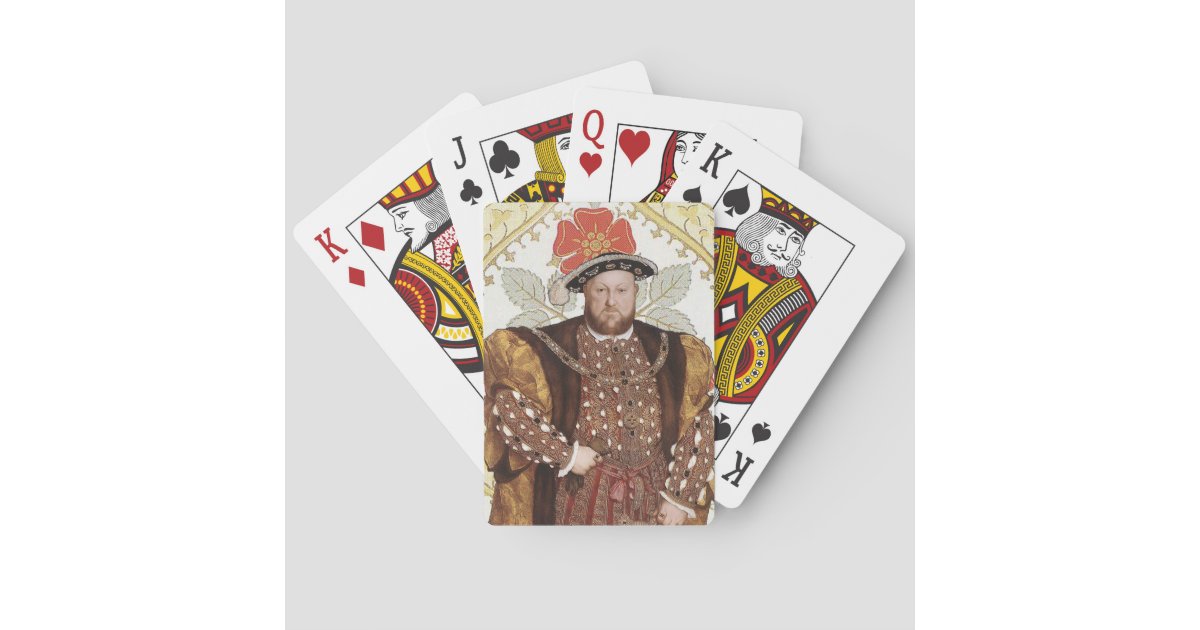 Team Tudor - Tudor King Henry VIII of England Poker Cards | Zazzle