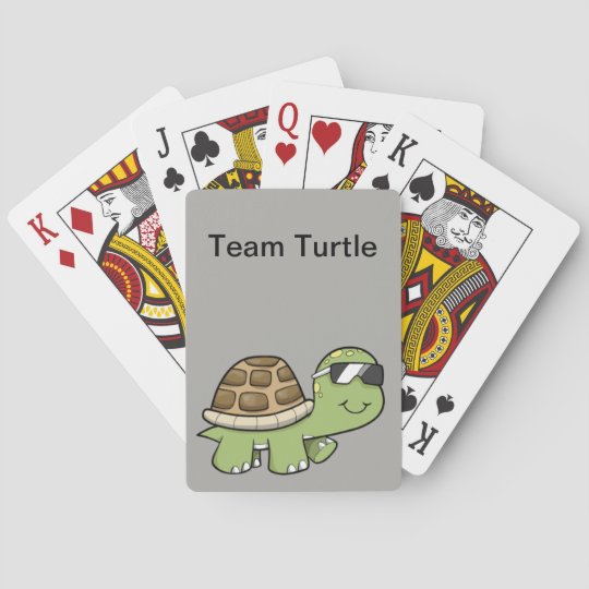 Team Turtle Playing Cards | Zazzle.com