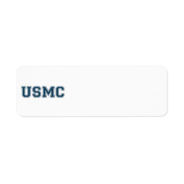 Team USMC Label | Zazzle