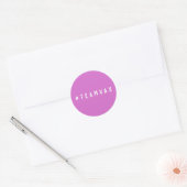 Team Vax | Pink Pro Vaccine Vaccination Hashtag Classic Round Sticker ...
