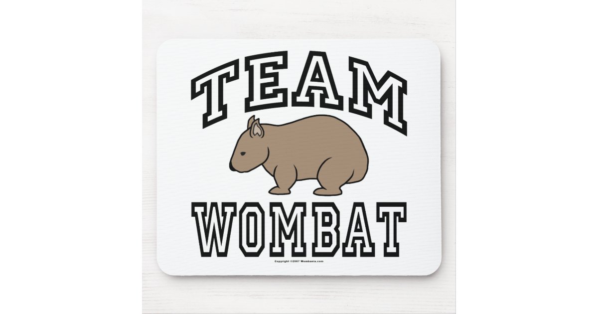 Team Wombat Mouse Pad | Zazzle