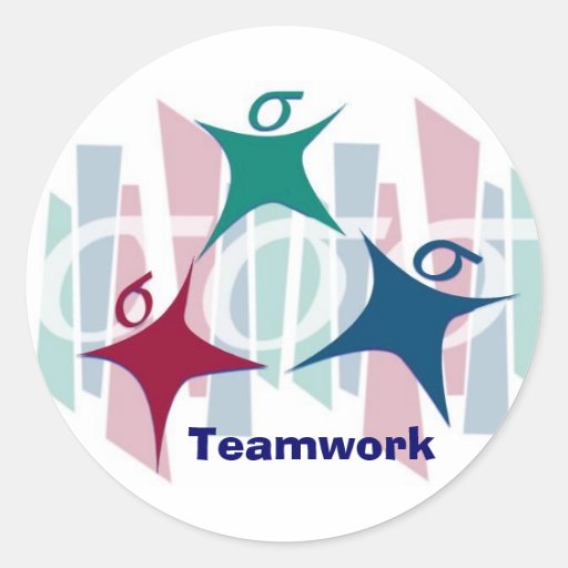 Teamwork Classic Round Sticker | Zazzle
