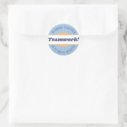 Teamwork great job employee recognition stickers | Zazzle