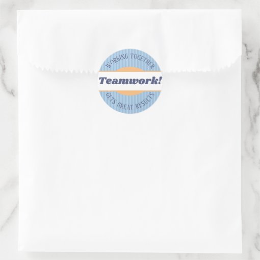 Teamwork great job employee recognition stickers | Zazzle