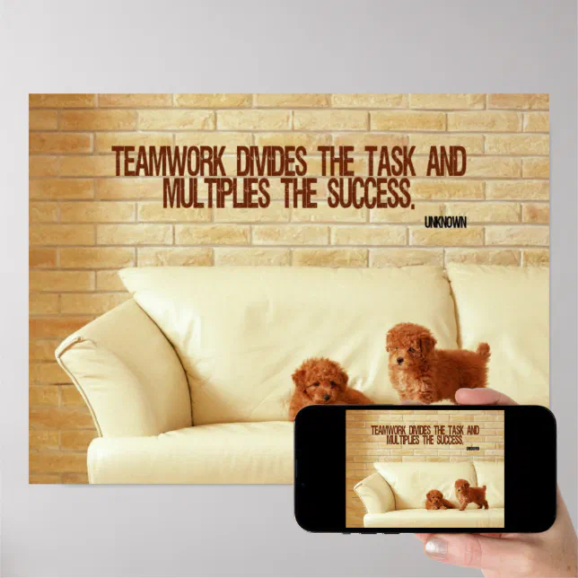 Teamwork Inspirational Poster | Zazzle