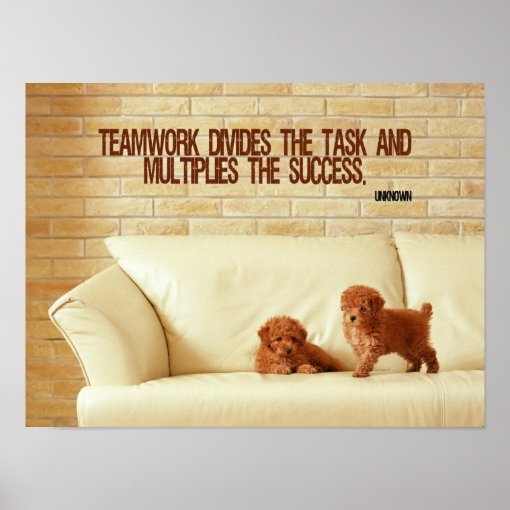 Teamwork Inspirational Poster | Zazzle