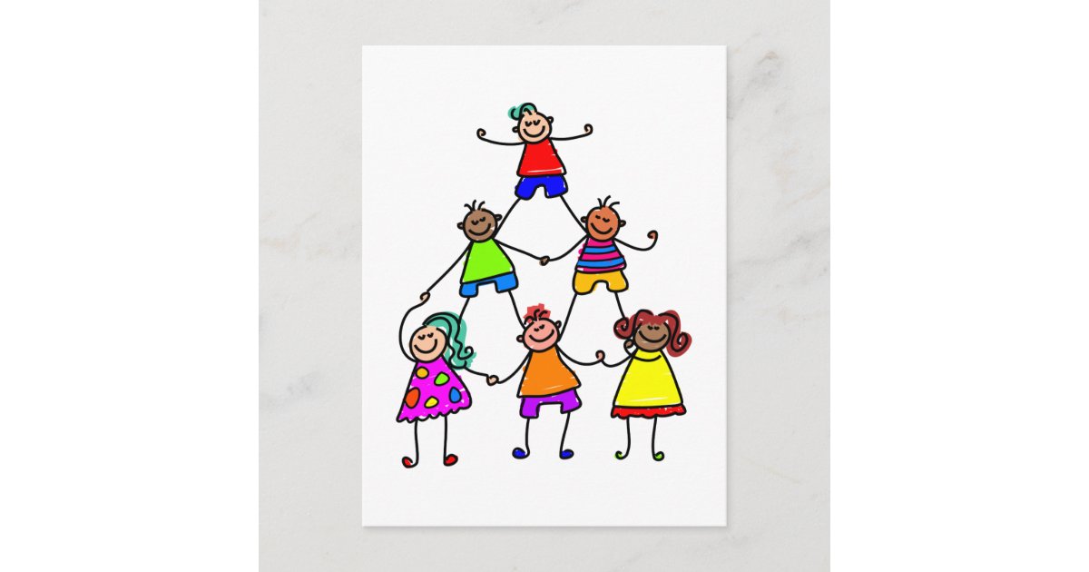Teamwork Kids Postcard | Zazzle