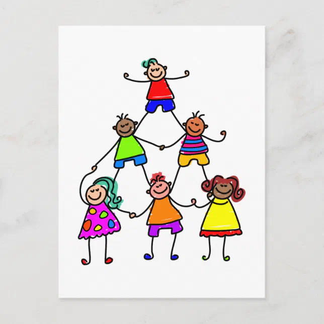 Teamwork Kids Postcard | Zazzle