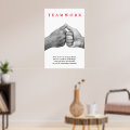 Teamwork Motivational Inspirational Hands Poster | Zazzle