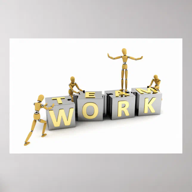 Teamwork Motivational Poster | Zazzle