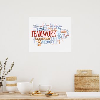 TEAMWORK POSTER | Zazzle
