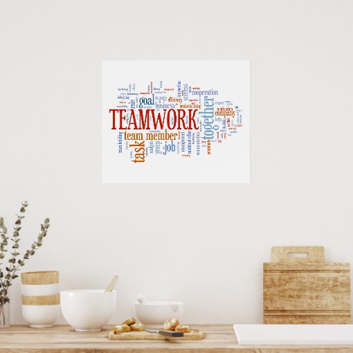 TEAMWORK POSTER | Zazzle