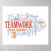 TEAMWORK POSTER | Zazzle