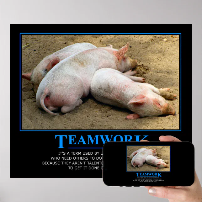 Teamwork poster | Zazzle
