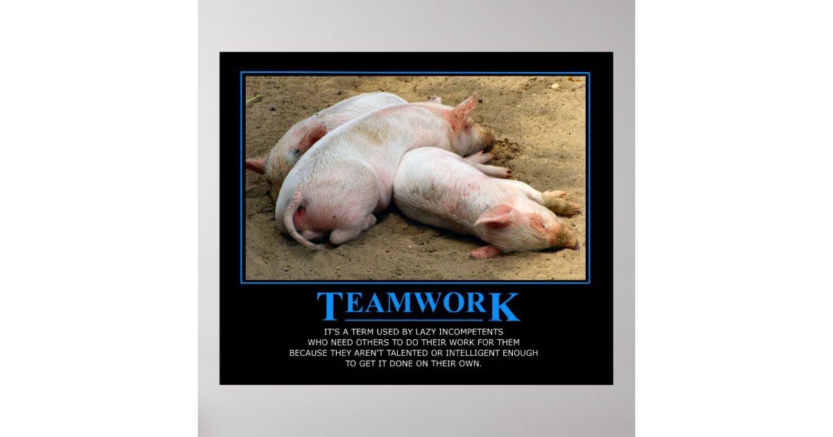 Teamwork poster | Zazzle