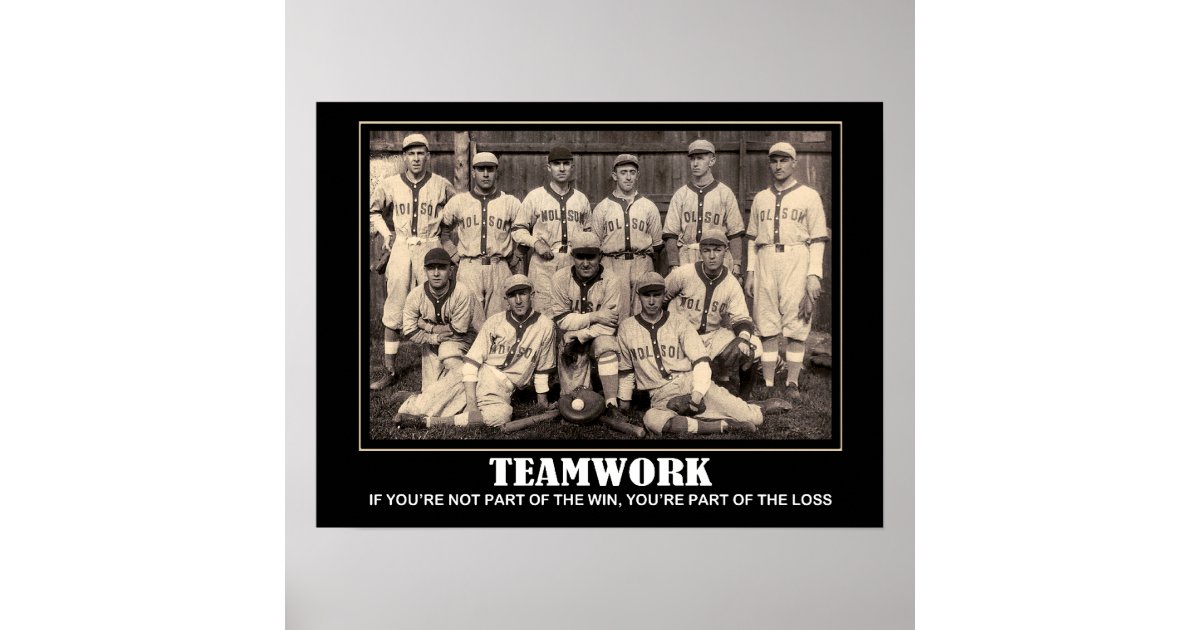Teamwork... Poster | Zazzle