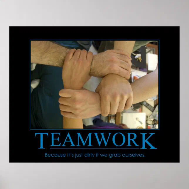 teamwork poster | Zazzle