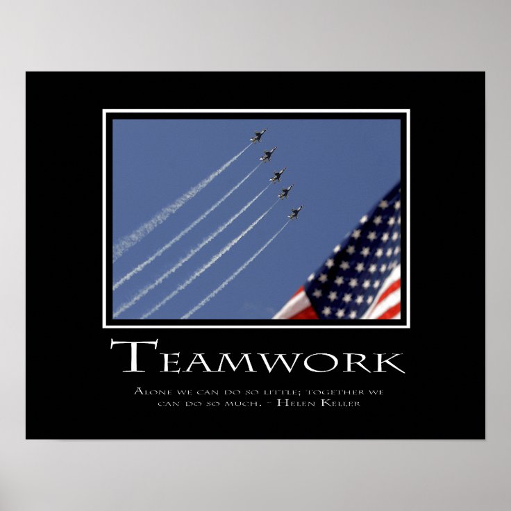 Teamwork Poster | Zazzle