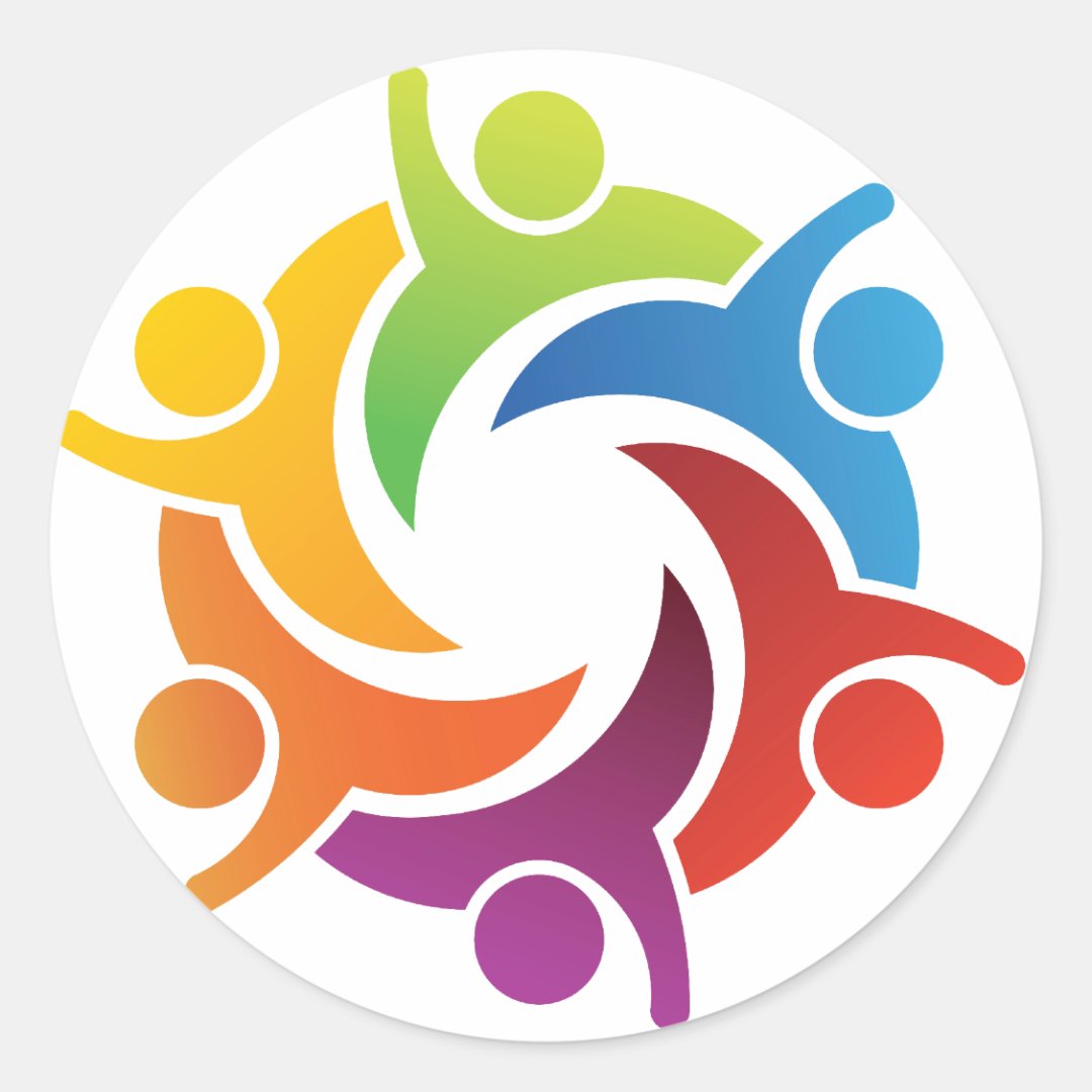 Teamwork Sticker - SRF | Zazzle
