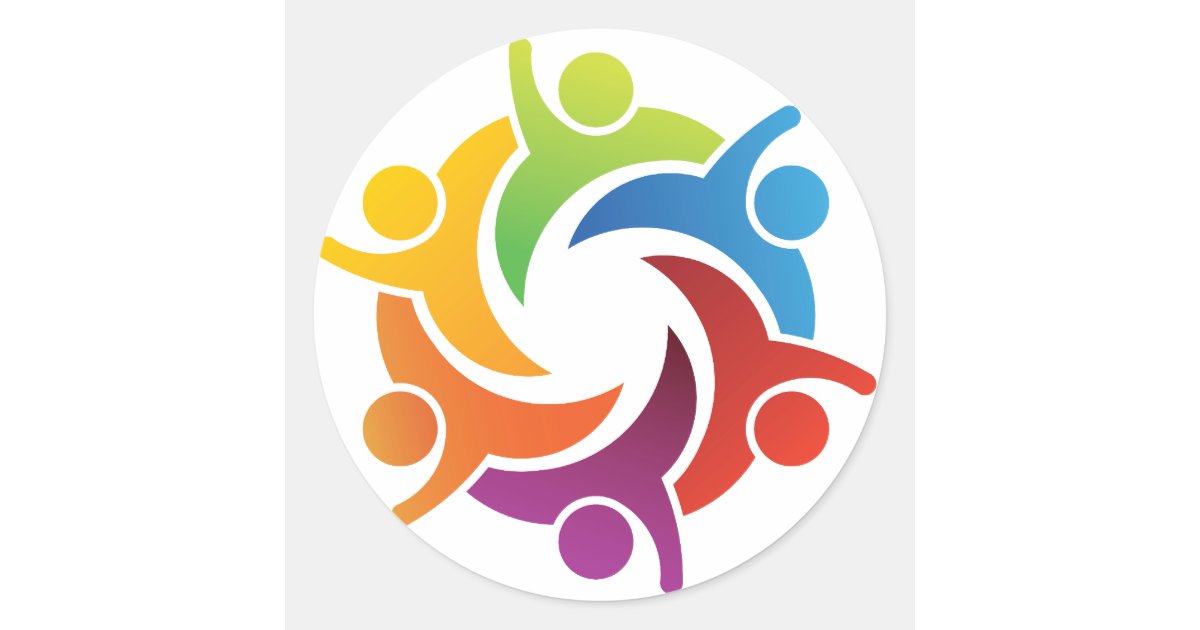Teamwork Sticker - SRF | Zazzle