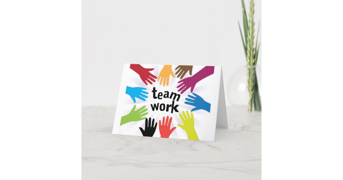 TeamWork Thank You Card | Zazzle