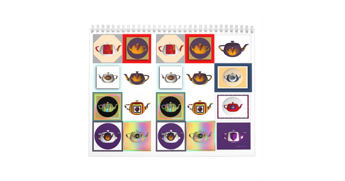 Teapots Calendar | Zazzle