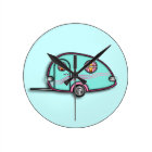 RV retro camper wall clock | Zazzle.com