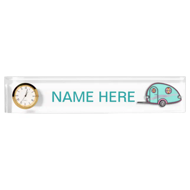 Tear Drop RV Travel Trailer NAME PLATES | Zazzle