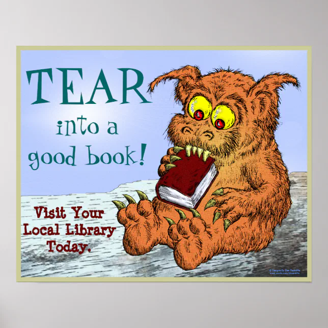 TEAR into a good book! Poster | Zazzle