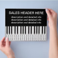 Tear-Off Advertising Flyer Personalized Keyboard | Zazzle