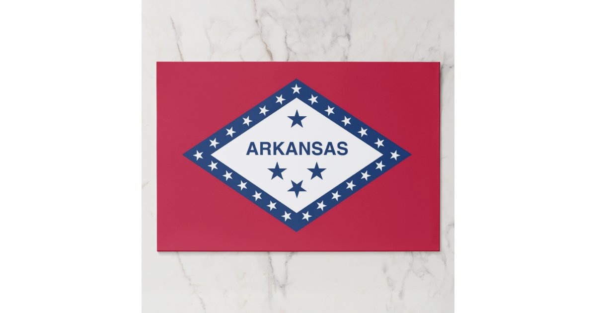 Tearaway paper pad with Flag of Arkansas, USA | Zazzle
