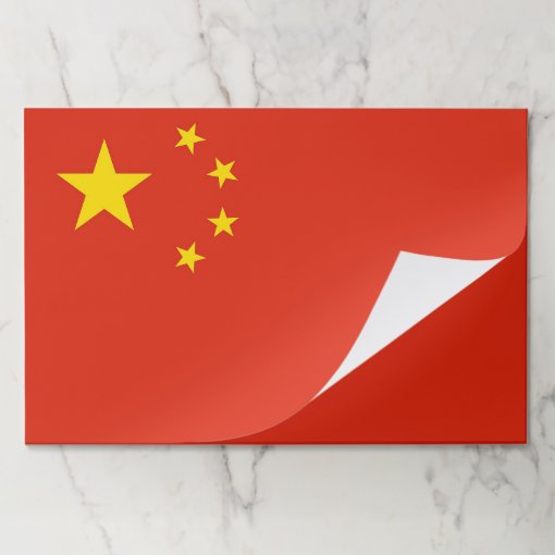Tearaway paper pad with Flag of China | Zazzle
