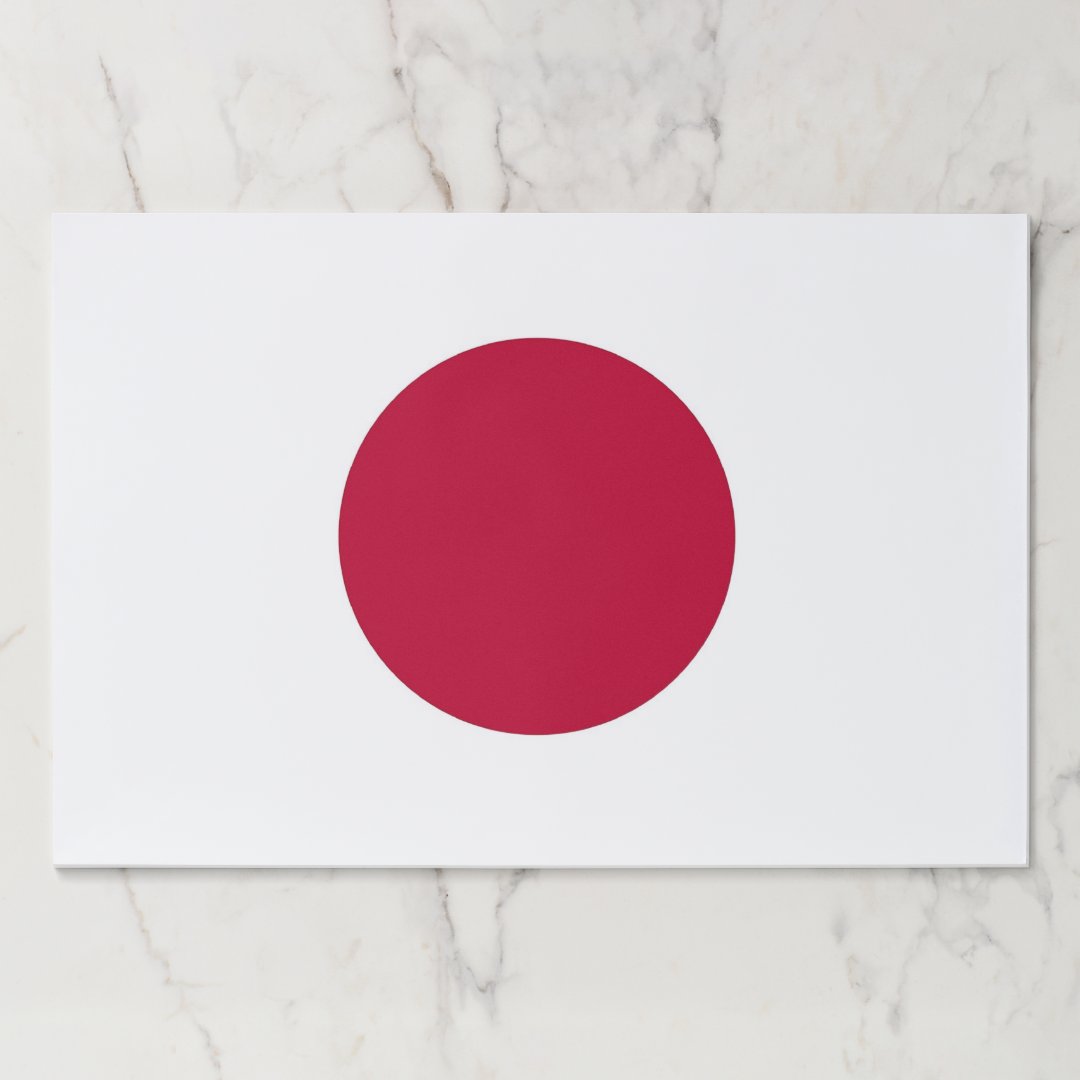 Tearaway paper pad with Flag of Japan | Zazzle