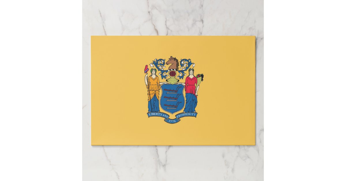 Tearaway paper pad with Flag of New Jersey, USA | Zazzle