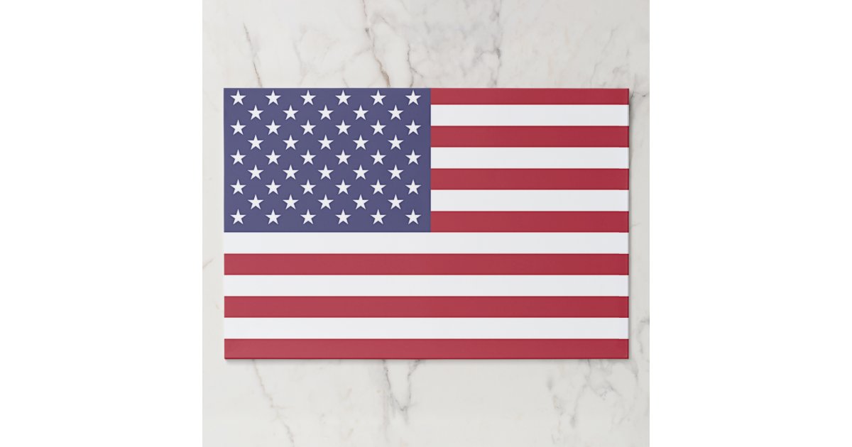 Tearaway paper pad with Flag of United States | Zazzle