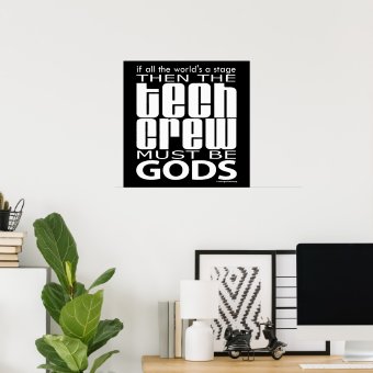 Tech Crew Gods Poster | Zazzle