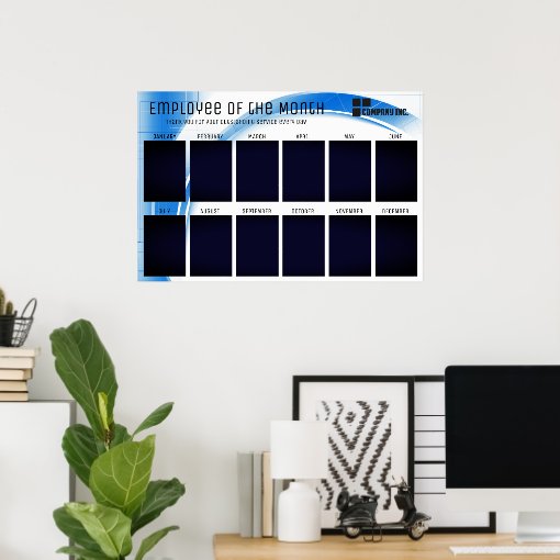 tech employee of the month display for 4x6 photos poster | Zazzle