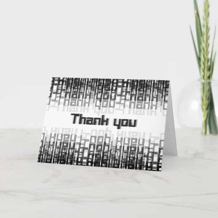 Tech Retro Thank You | Zazzle
