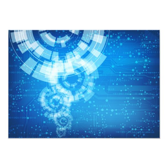 tech style invitation | Zazzle.com