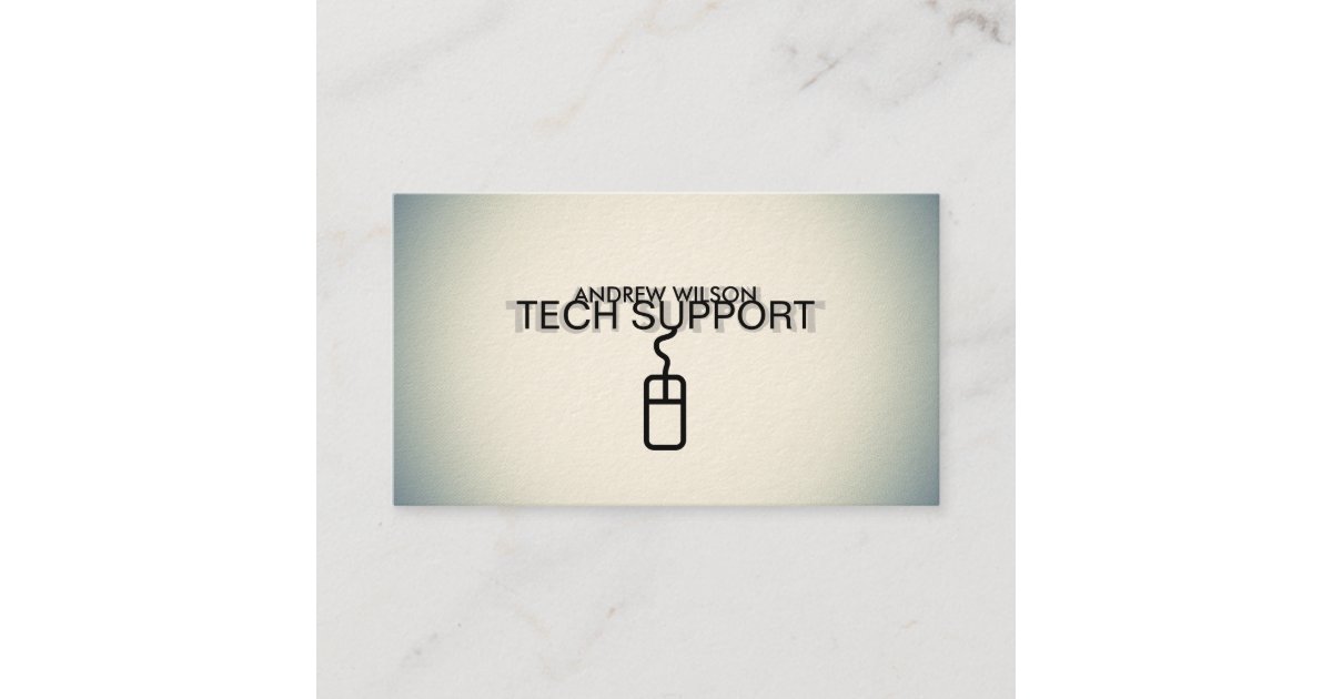 Tech Support Business Card | Zazzle