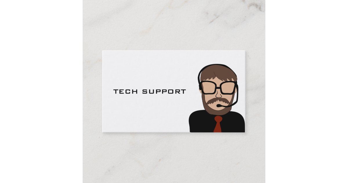 Tech Support Computer Business Card | Zazzle