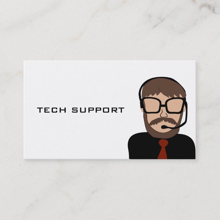 Tech Support Computer Business Card | Zazzle