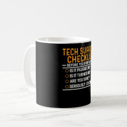 Tech Support Computer Geek Funny Techie Gift Idea Coffee Mug | Zazzle