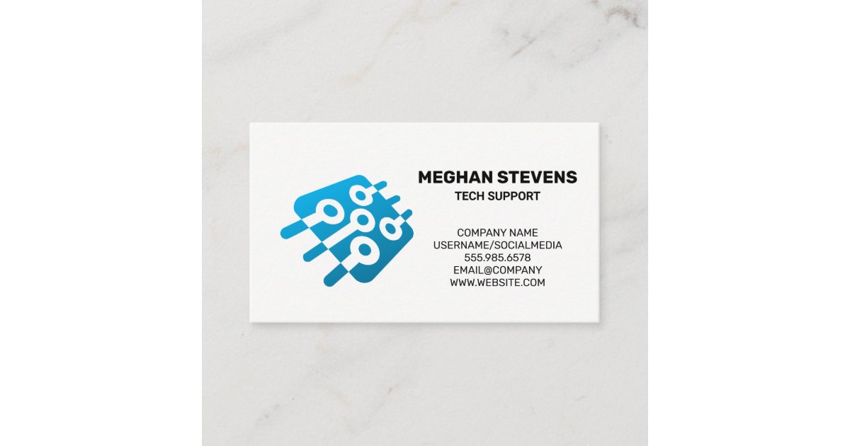 Tech Support | Microchips Appointment Card | Zazzle