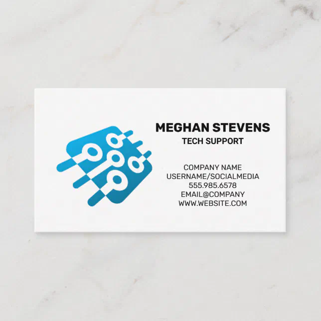 Tech Support | Microchips Appointment Card | Zazzle