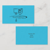 Tech Support/Repair Business Card (Blue Version) | Zazzle