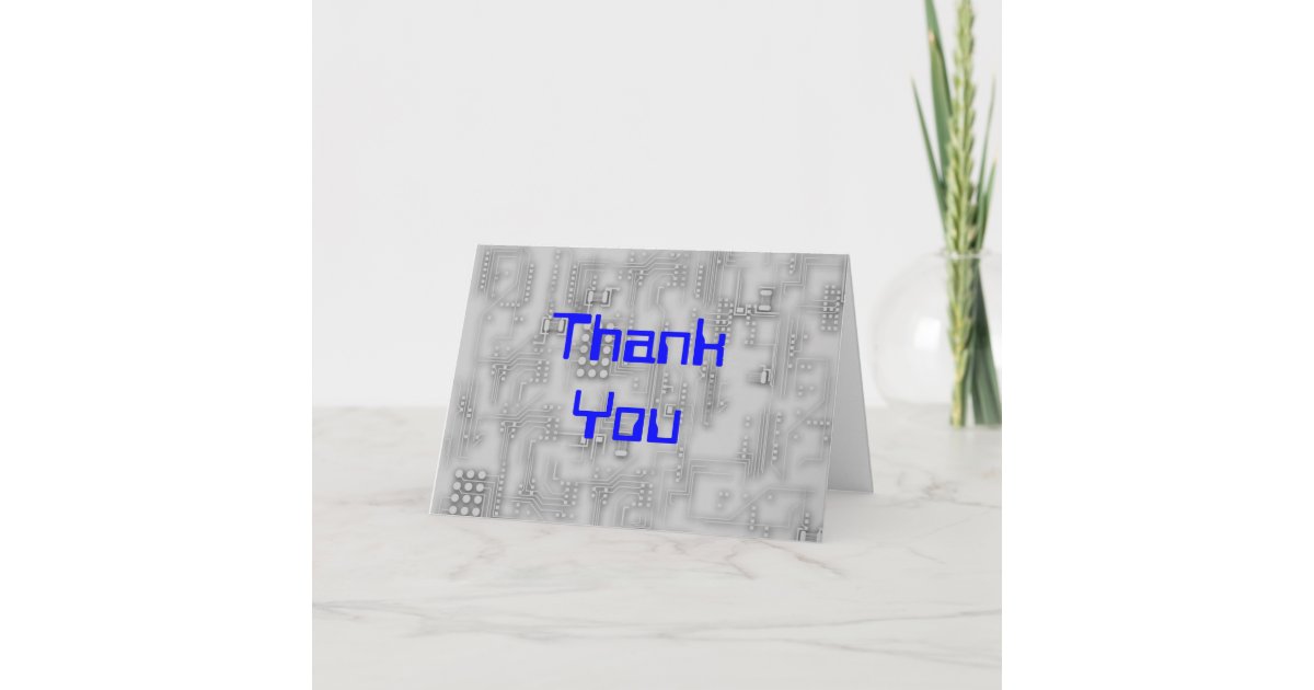 Tech Support Thank You! Thank You Card | Zazzle