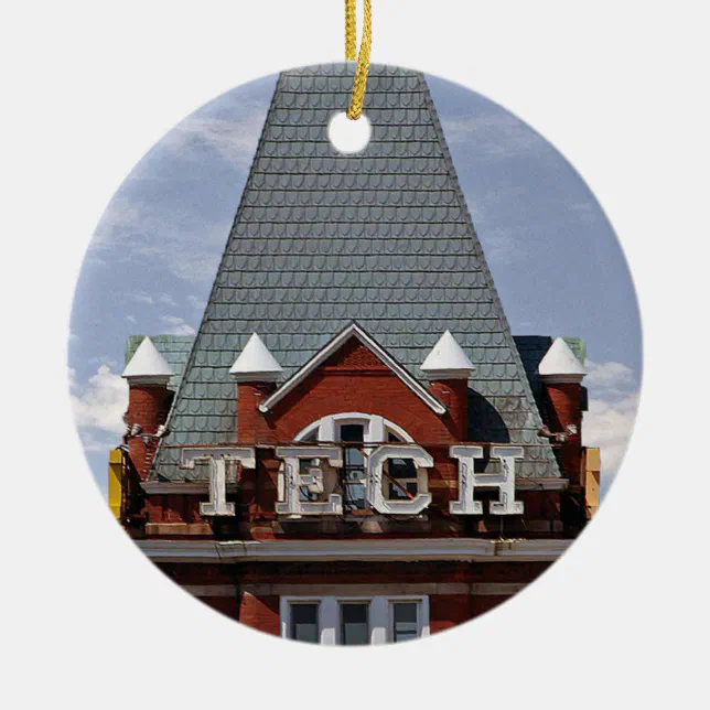 Tech Tower Christmas Ornament | Zazzle