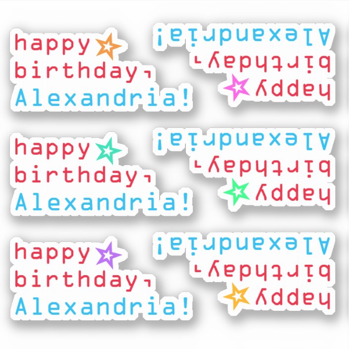 Techie "happy birthday" + Star Shape Stickers | Zazzle