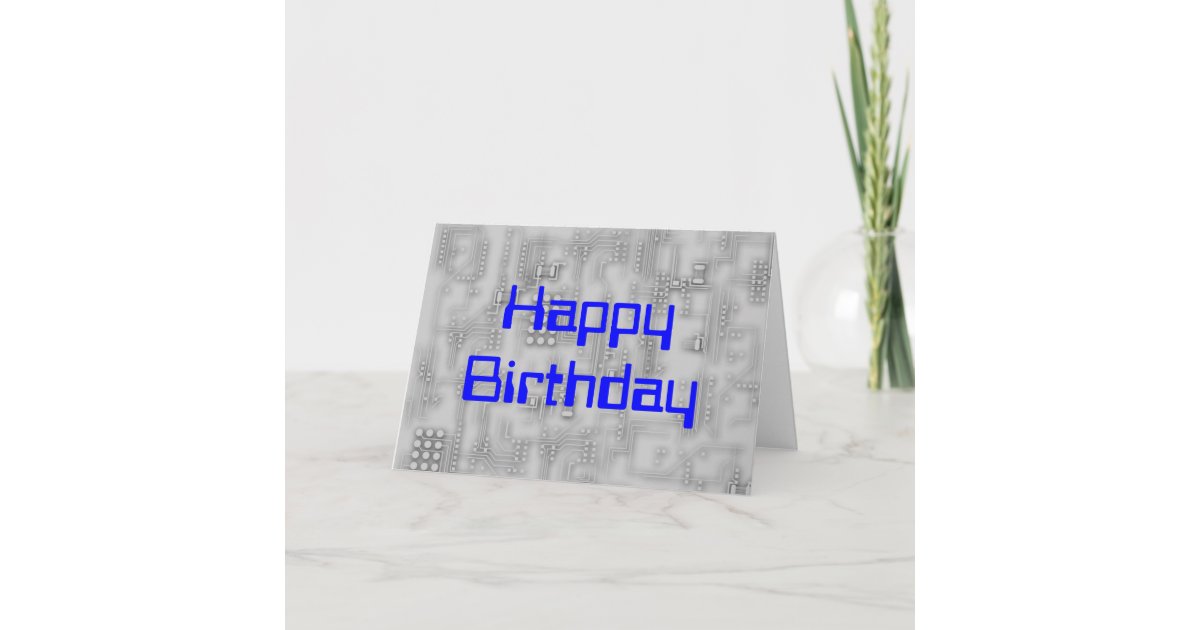 Techie HappyBirthday Card | Zazzle